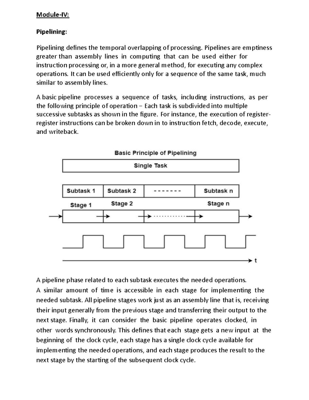 Pipelining Concepts and Structures - COA 3rd SEM Notes - Studocu