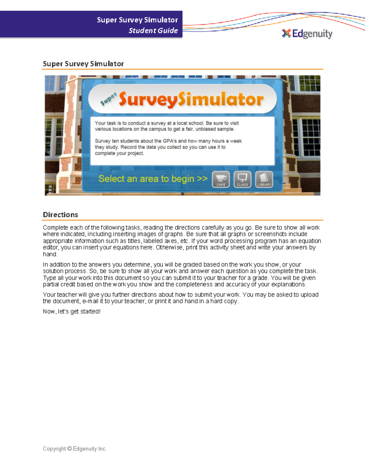 Survey Simulator (SSS 101) - Student Guide for Data Analysis Tasks ...