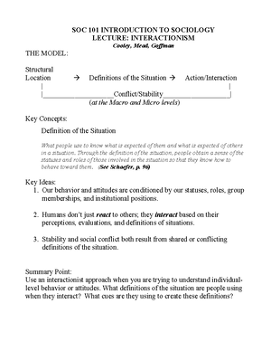 SOC 101 Final Exam Notes: Social Theory and Functionalism - SOC 101 ...