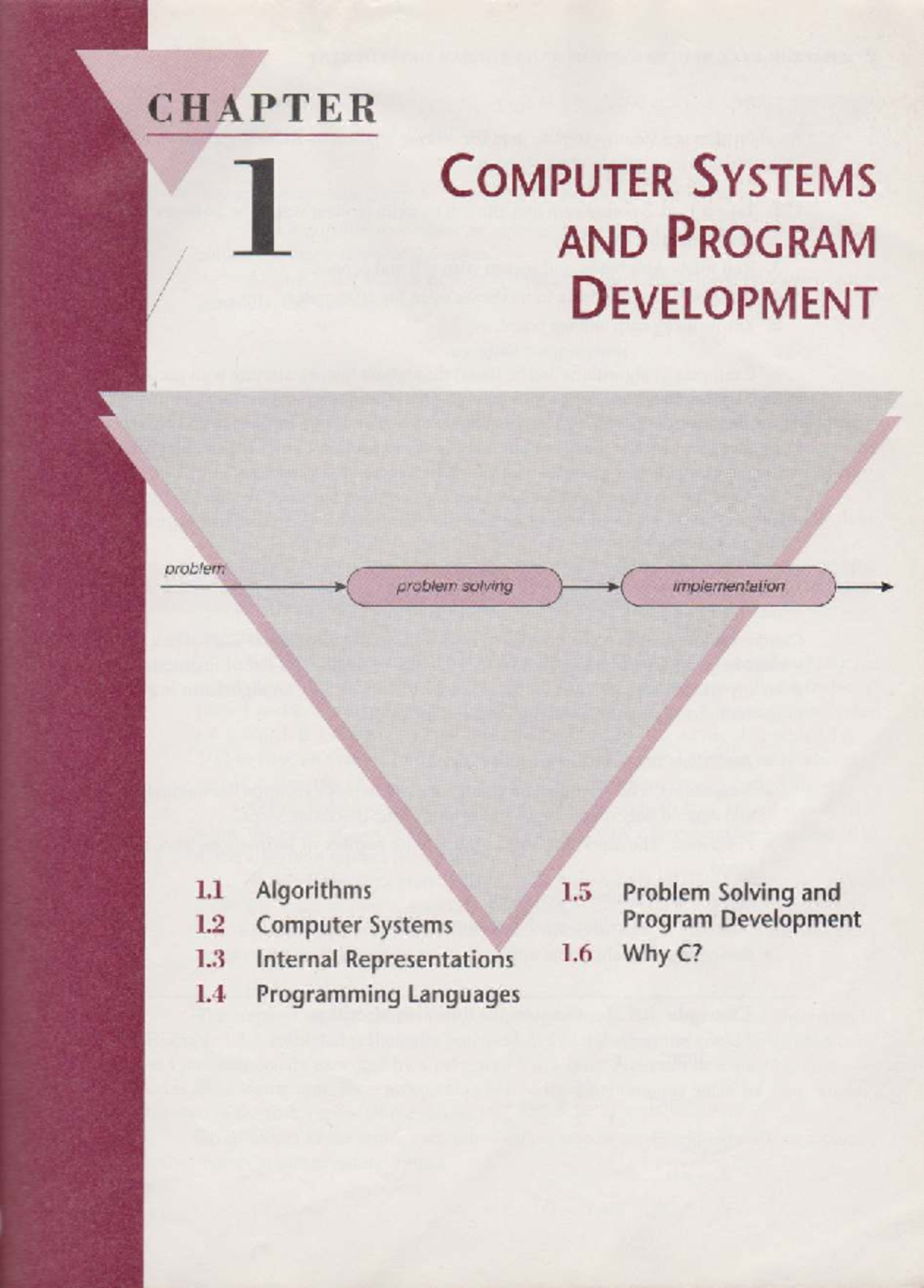 CHAPTER 1: COMPUTER SYSTEMS AND PROGRAM DEVELOPMENT - Algorithms and ...