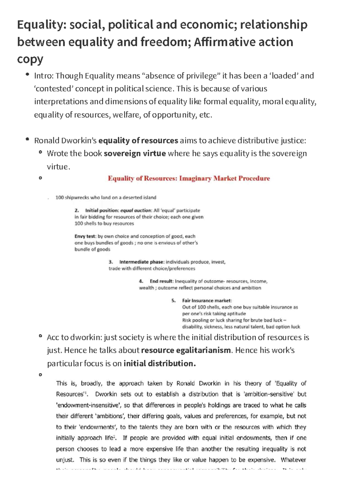 Equality: Social, Political & Economic Insights - PSIR Notes PDF - Studocu