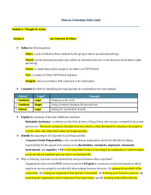 D333 - Ethics in Technology - This guide can be used in preparation for ...
