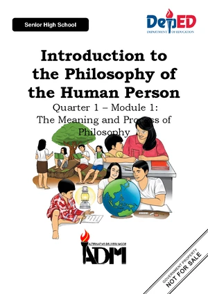 DLP Intro to Philo( Module 3) lesson 1 - Republic of the Philippines ...