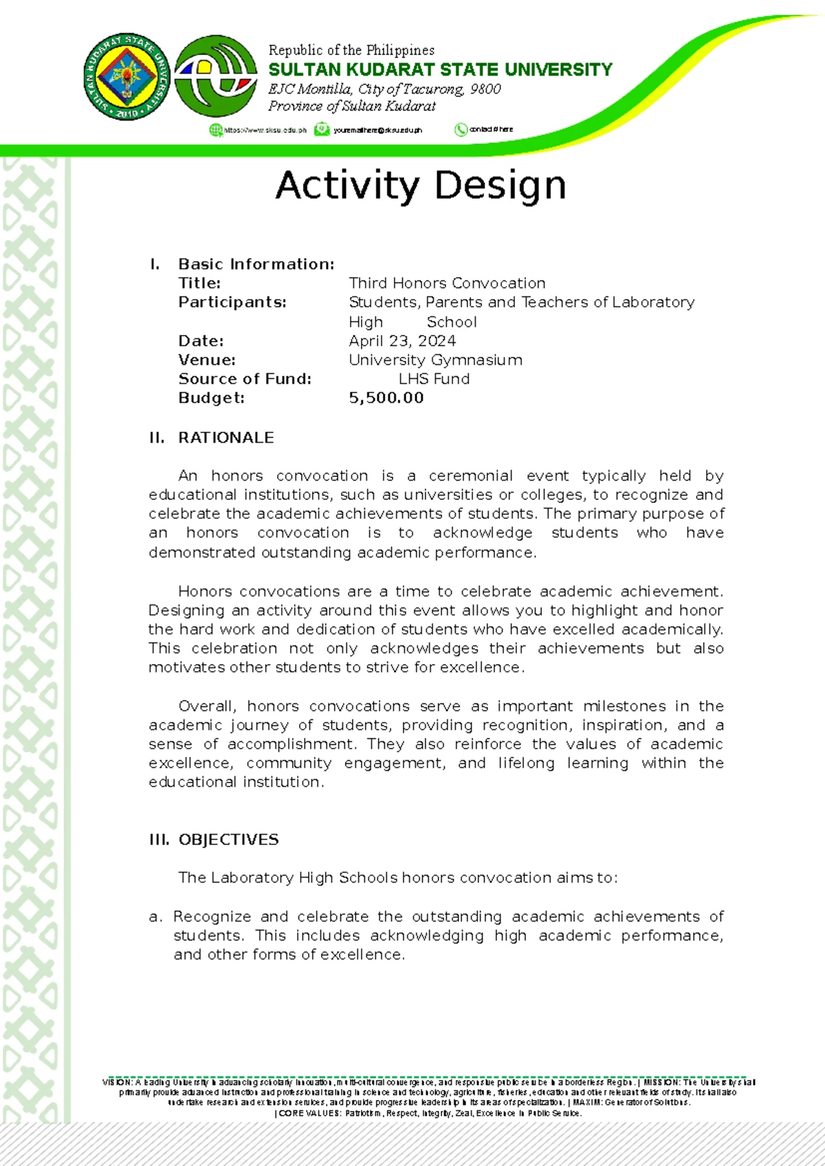 DSPC 2024-2025: Activity Design for Division Schools Press Conference ...