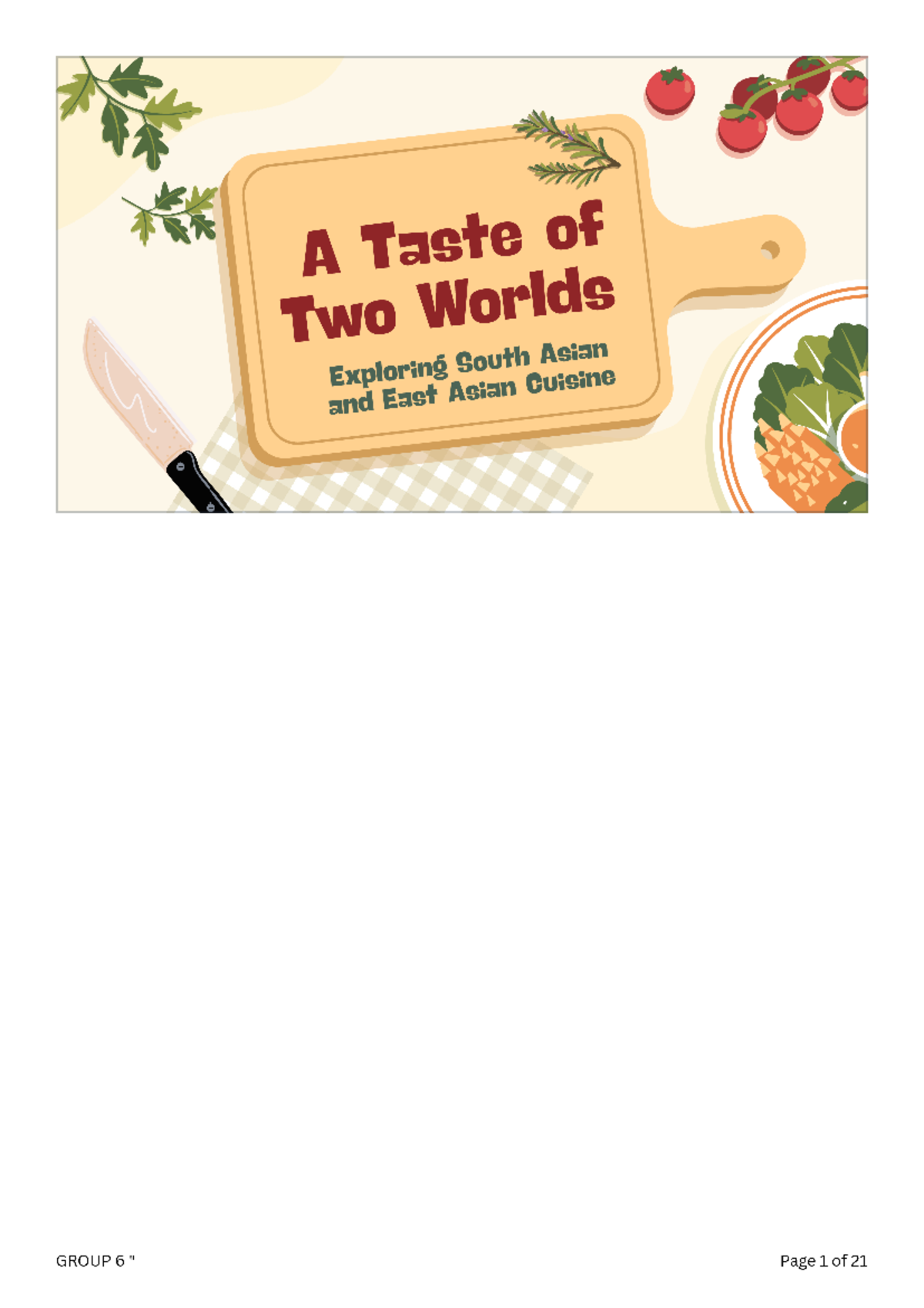 Group-6-PPT - Mice activity - A Taste of Two Worlds Exploring South ...