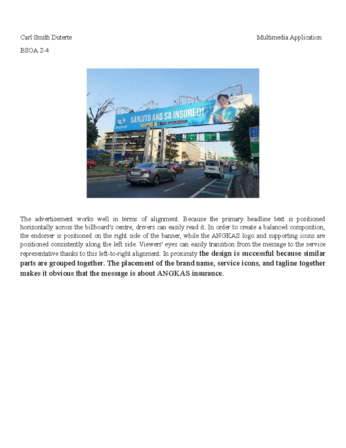 Duterte Advertisement Analysis: BSOA Multimedia Application - Studocu