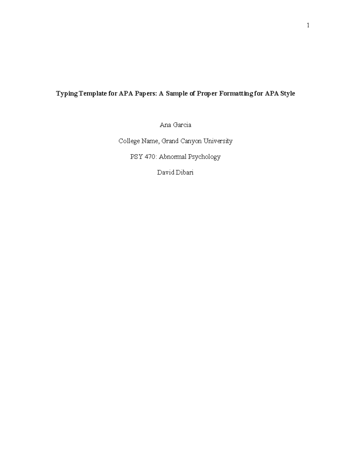 Ana Garcia Case Study - asignment - Typing Template for APA Papers: A ...