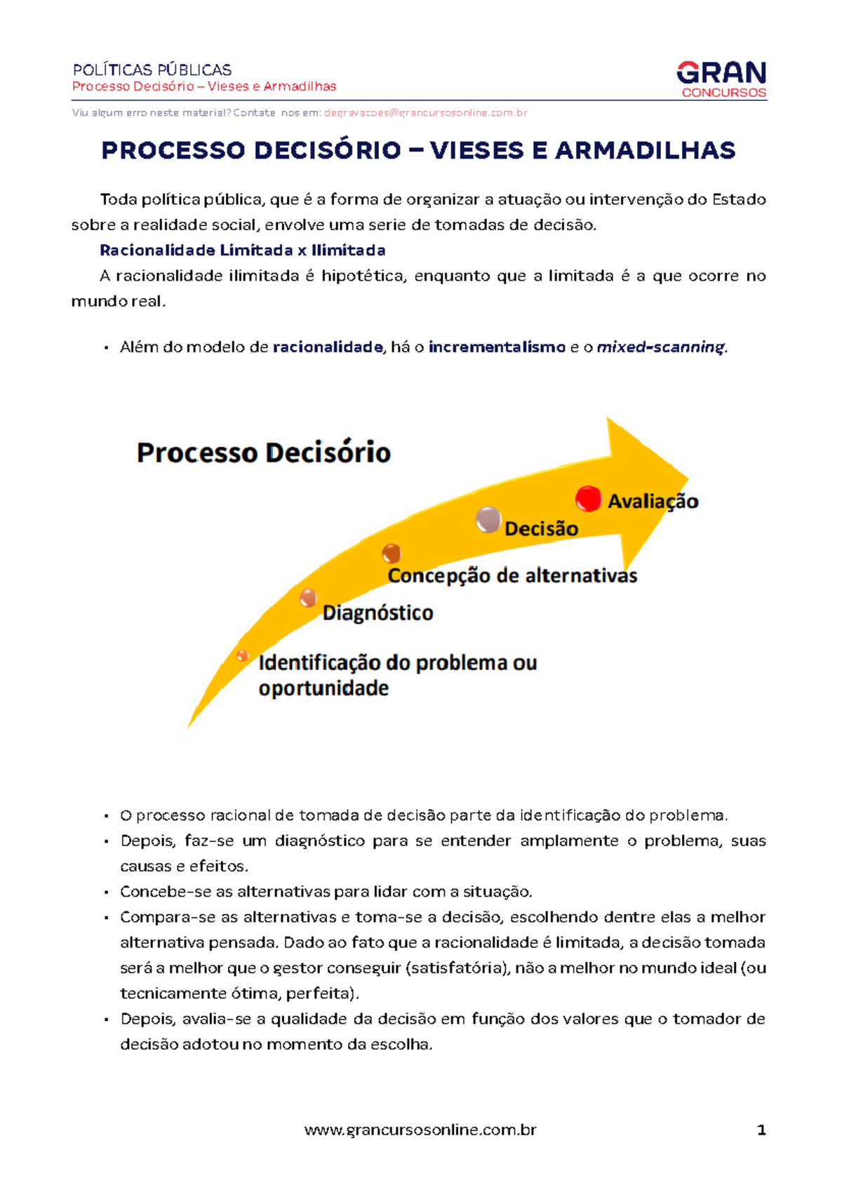 Aula 06 - Processo Decisório: Vieses e Armadilhas e suas Implicações ...