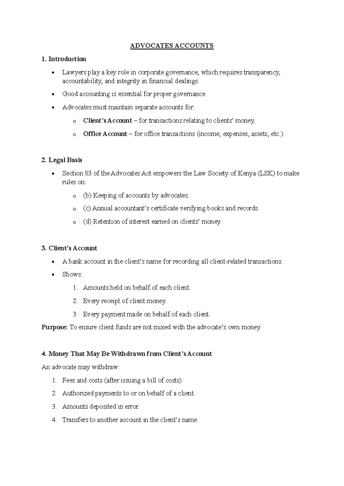 ADVOCATES ACCOUNTS: Essential Guidelines for Legal Financial Management ...