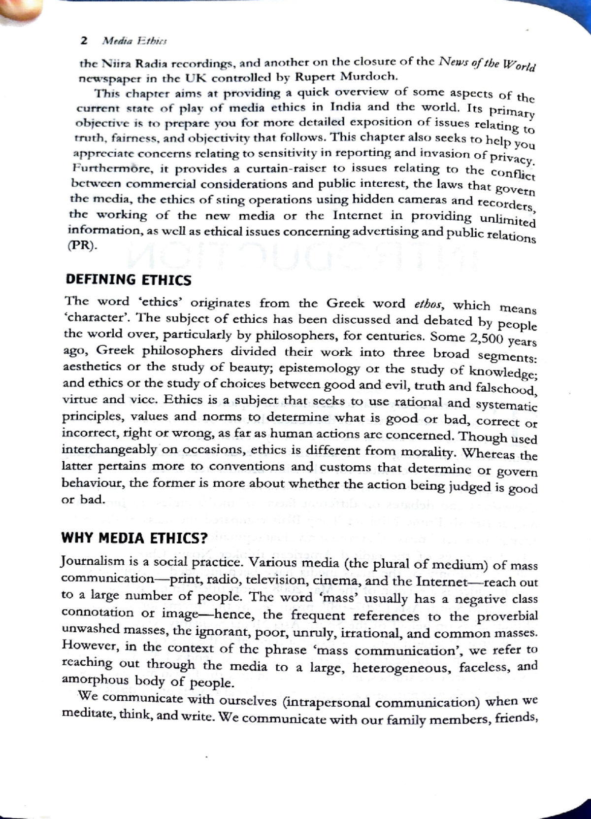 Ethics - Editorial Control over Advertisements: Editors should have the ...