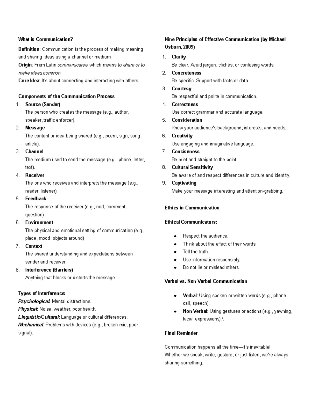 Effective Communication Principles in English for International ...
