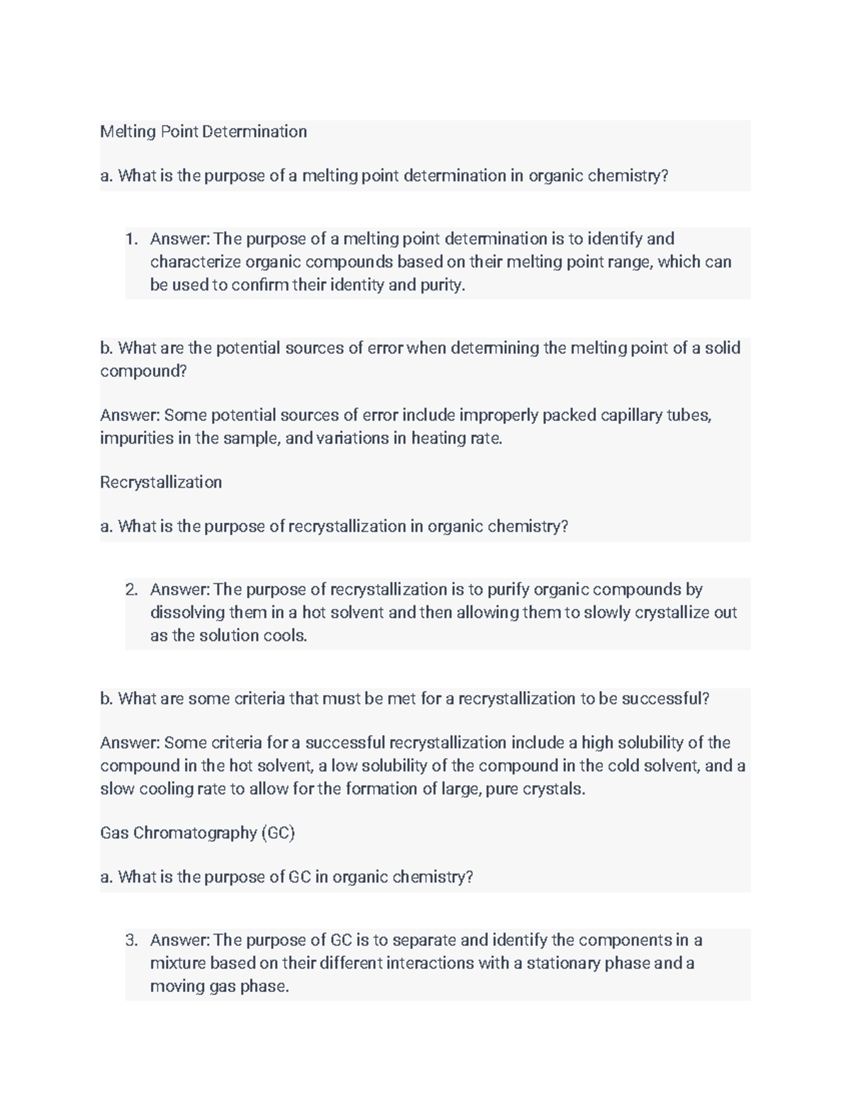 Melting Point Determination - What is the purpose of a melting point ...