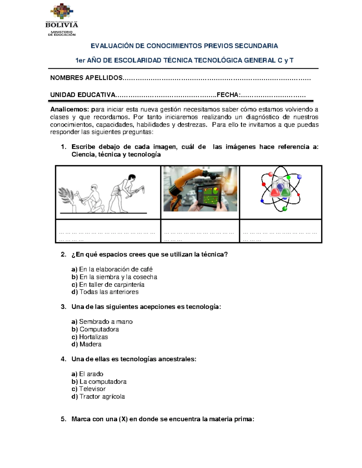 Modelo DE Historia Clinica - Udabol 2021 - Hospital: 1. FILIACIÓN ...