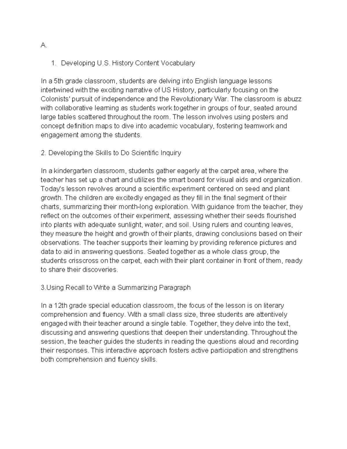 DIM4 TASK 3 Analyzing Impact on Student Learning and Engagement - Studocu