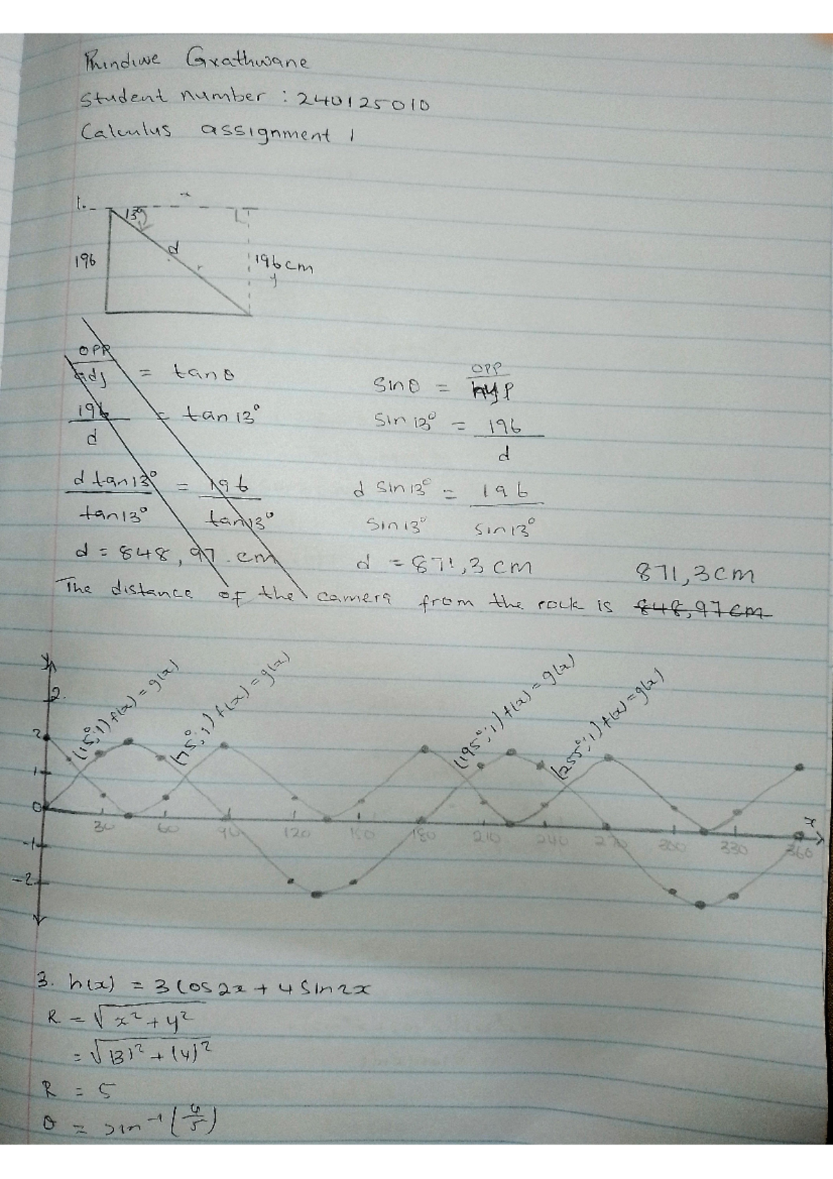 Calculus Assignment 1: Key Concepts and Practice Problems - Studocu