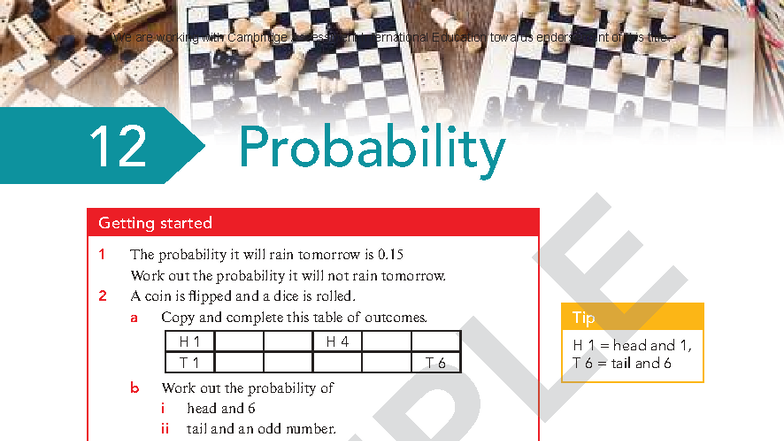 Maths UNIT 12 - Probability Concepts and Exercises - Studocu