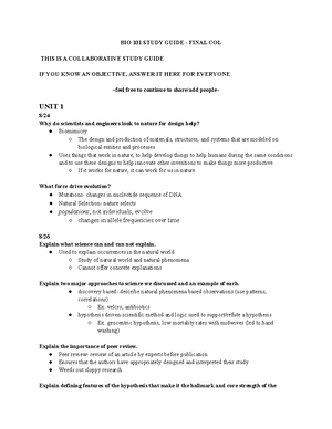 Module 9 DNA and RNA - Escience biology lab workbook. - BIOL 101: GENERAL BIOLOGY NAME: AMANDA ...