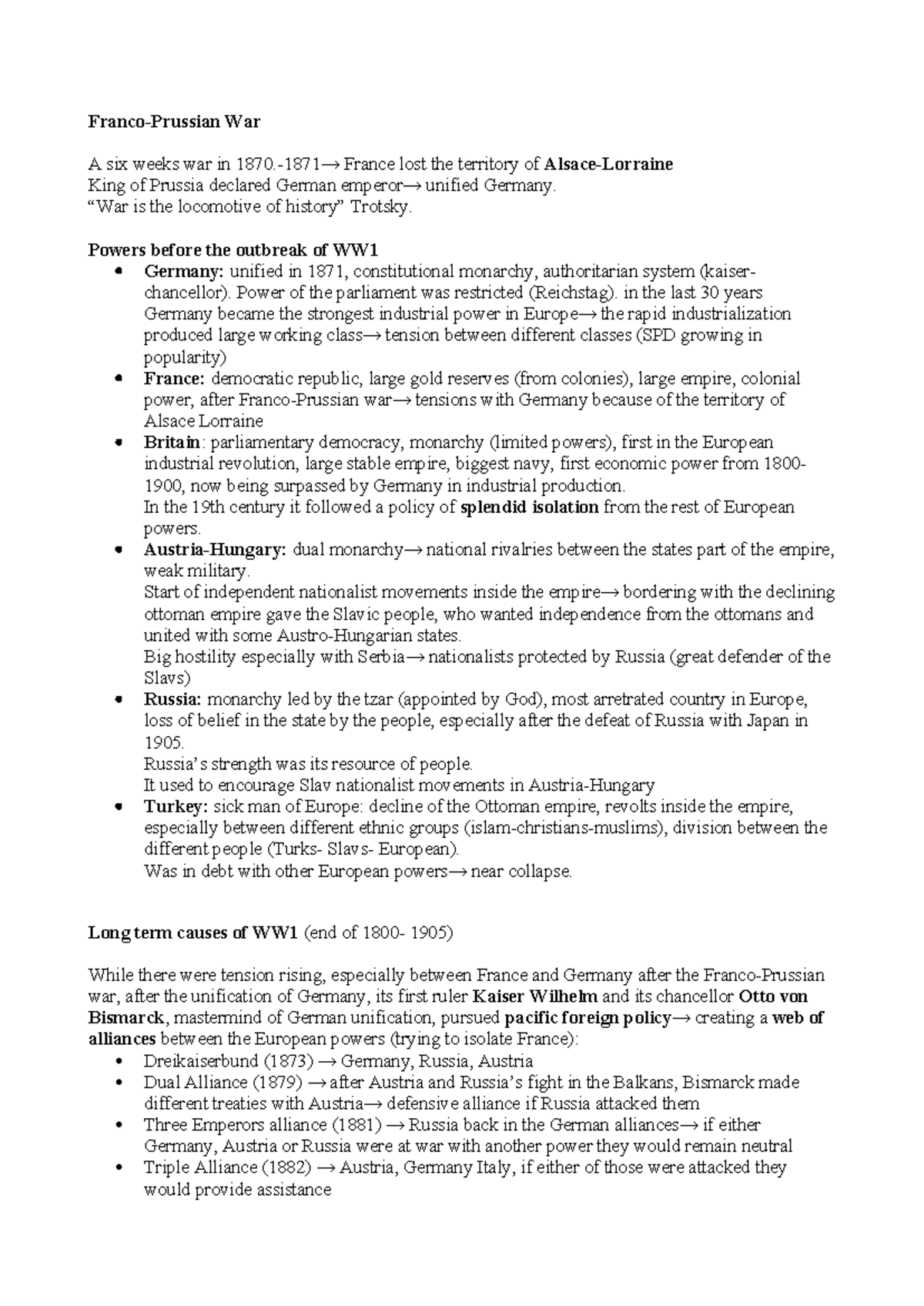 Causes and Practices of WW1: An In-Depth Analysis of European Tensions ...