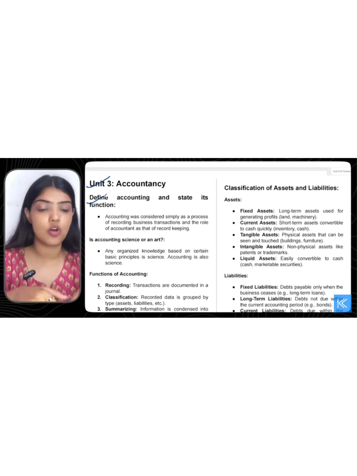 Unif 3: Accounting Functions and Asset Classification Overview - Studocu
