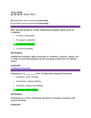 BUS 206 Business Law I Milestone 2 Sophia 95% - 20/21 that's 95% RETAKE ...