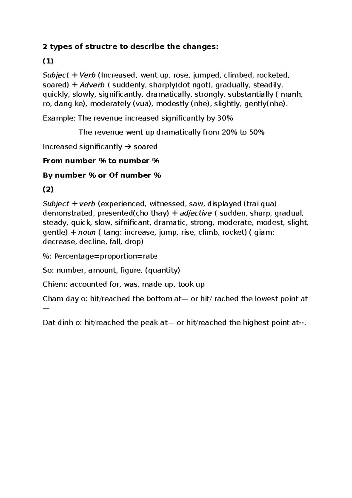 2 Types of Structures to Describe Changes in Data Analysis - Studocu