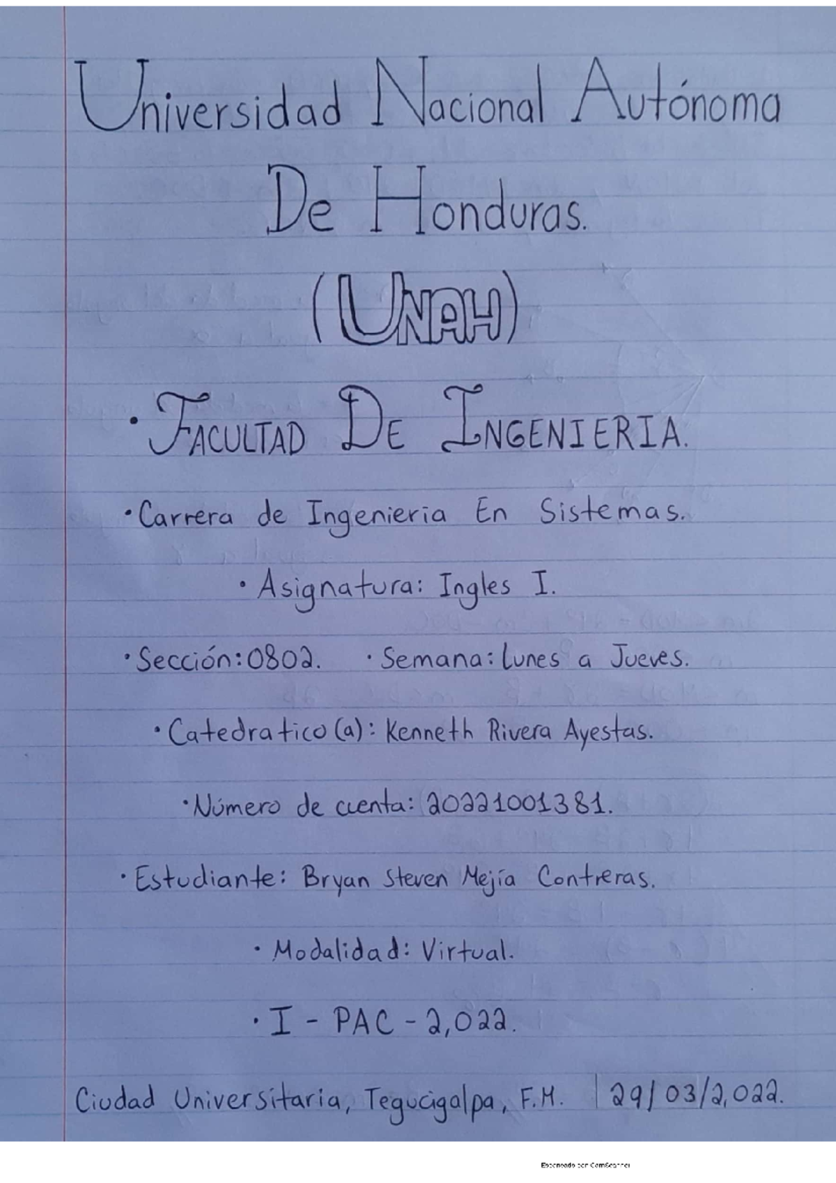 Lección 10: ¿Qué hora es? Notas de Inglés I (UNAH) - Studocu