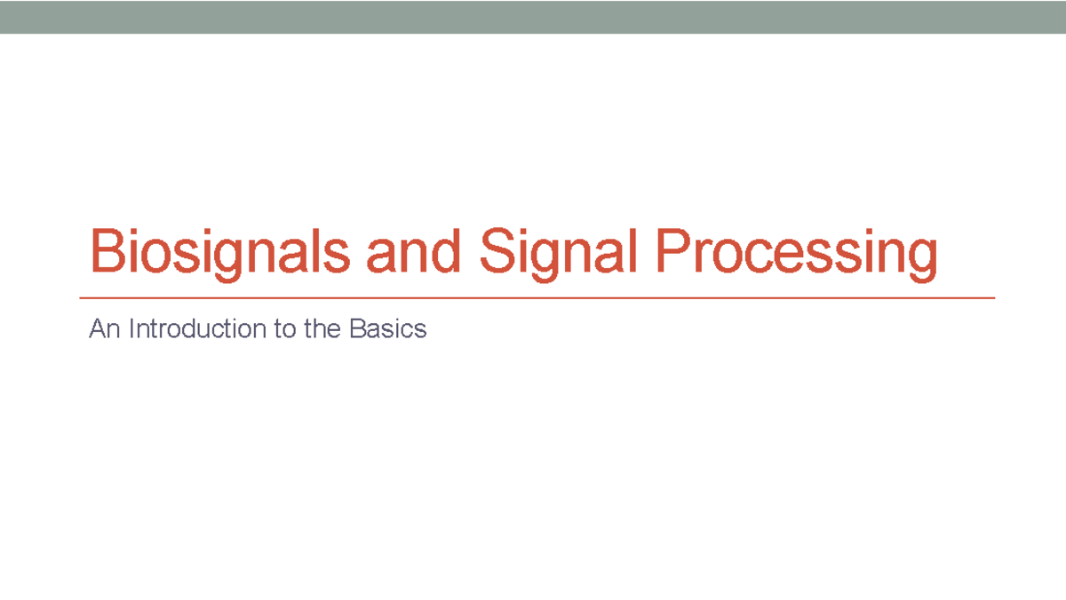 BMEN 1208 Spring 2024: Introduction to Bioengineering II Circuit Basics ...
