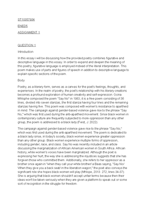 [Solved] Identify figures of speech and explain what it means from th ...