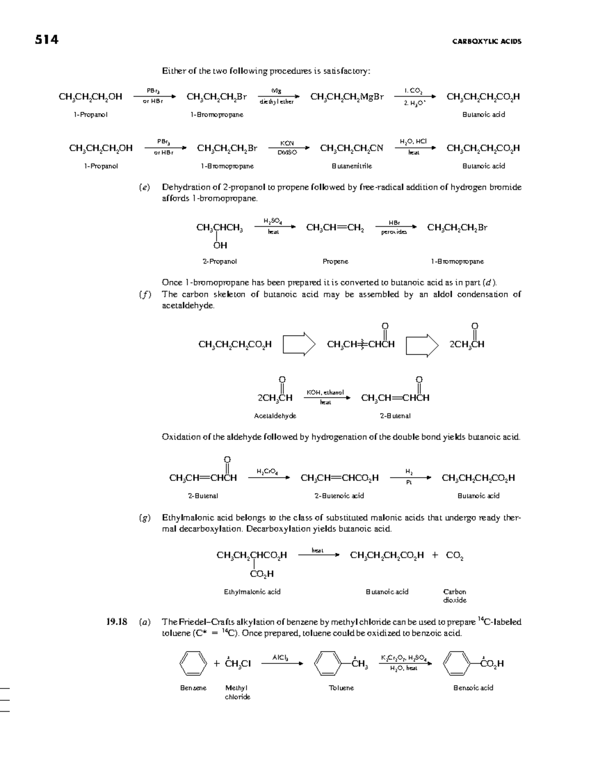 514 Organic Chemistry: Carboxylic Acids & Synthesis Methods - Studocu