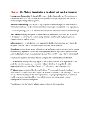 Session 12 Lecture Content all parts (Word File) - AP/ADMS 2511 – MANAGEMENT INFORMATION SYSTEMS ...