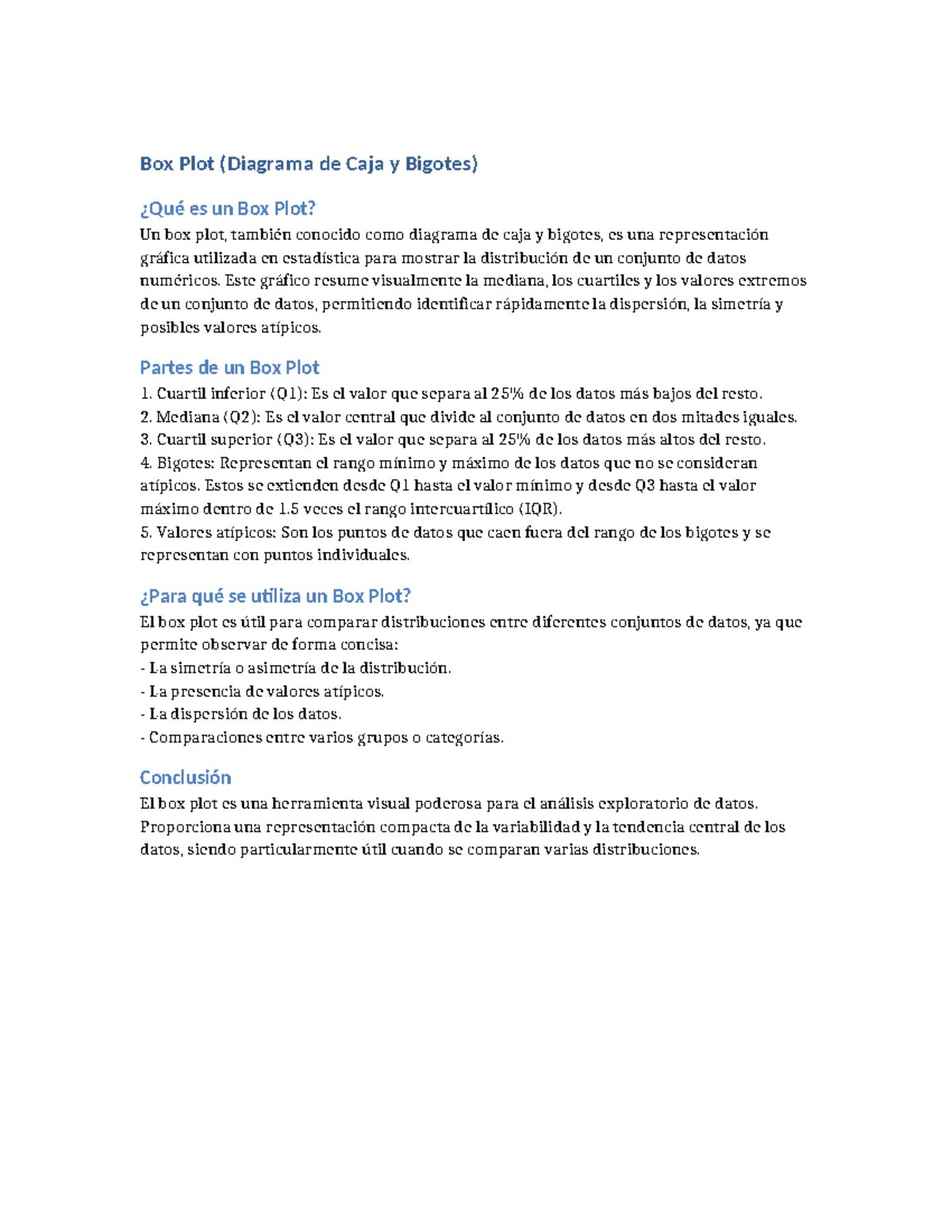 Box Plot Explicacion Academica - Box Plot (Diagrama de Caja y Bigotes ...