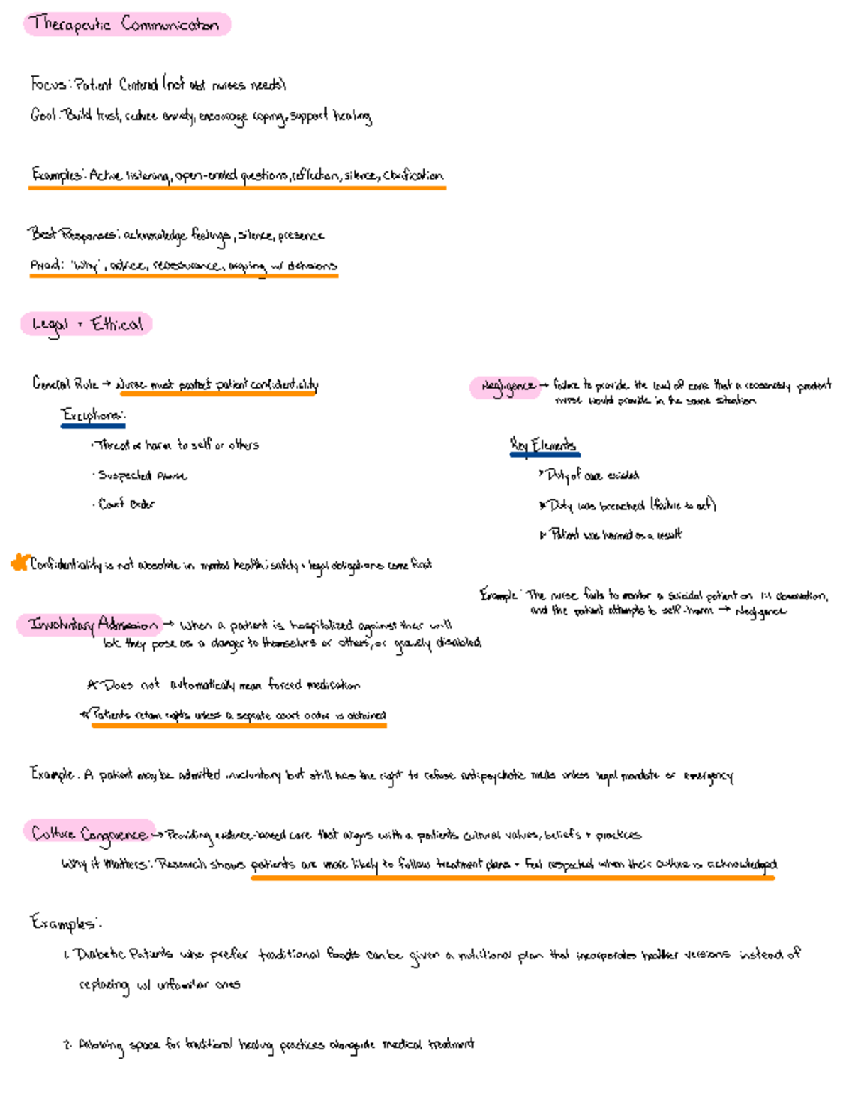 Nursing 101: Therapeutic Communication & Mental Health Strategies - Studocu