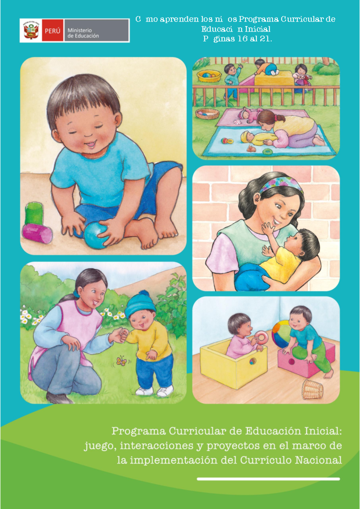 Cómo Aprenden los Niños: Programa Curricular Educación Inicial 16-21 ...