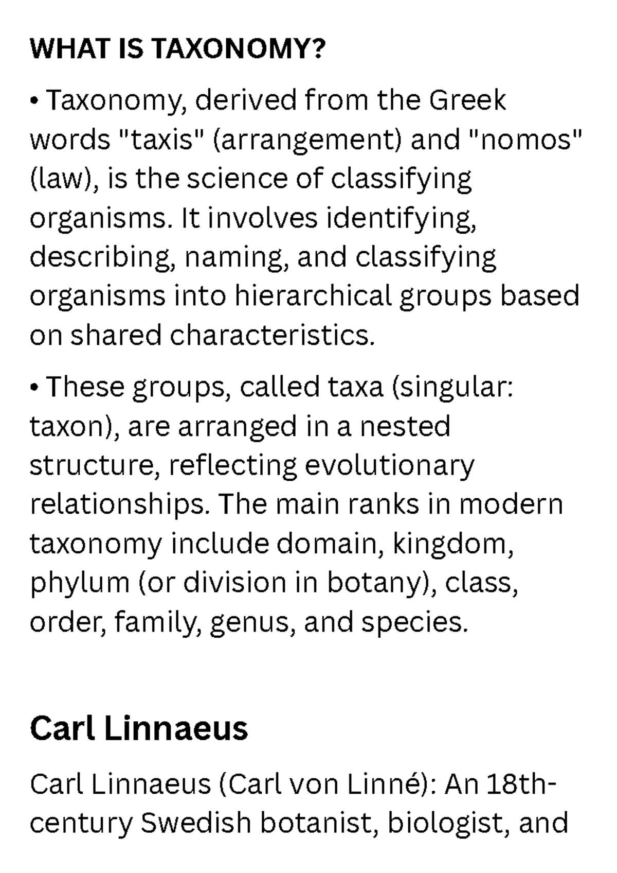 Taxonomy: Understanding Biological Classification and Its Importance ...