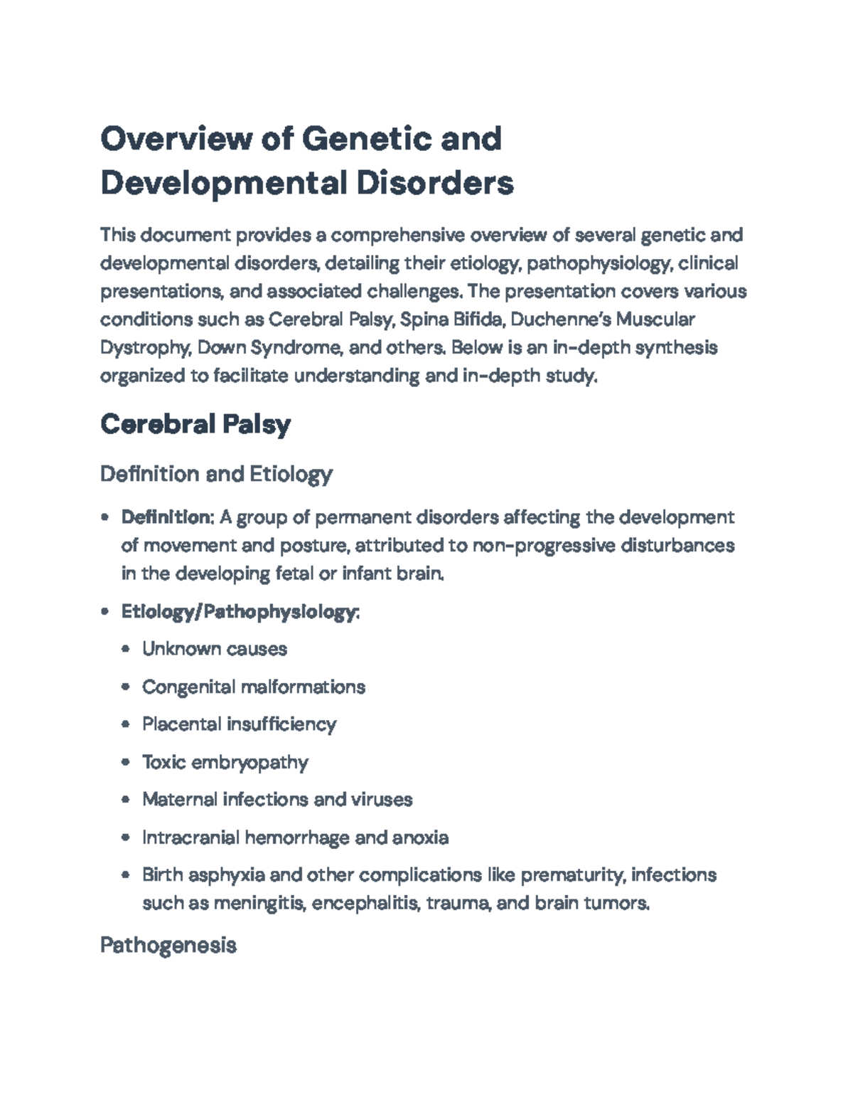 Genetic & Developmental Disorders Overview: Key Insights & Challenges ...