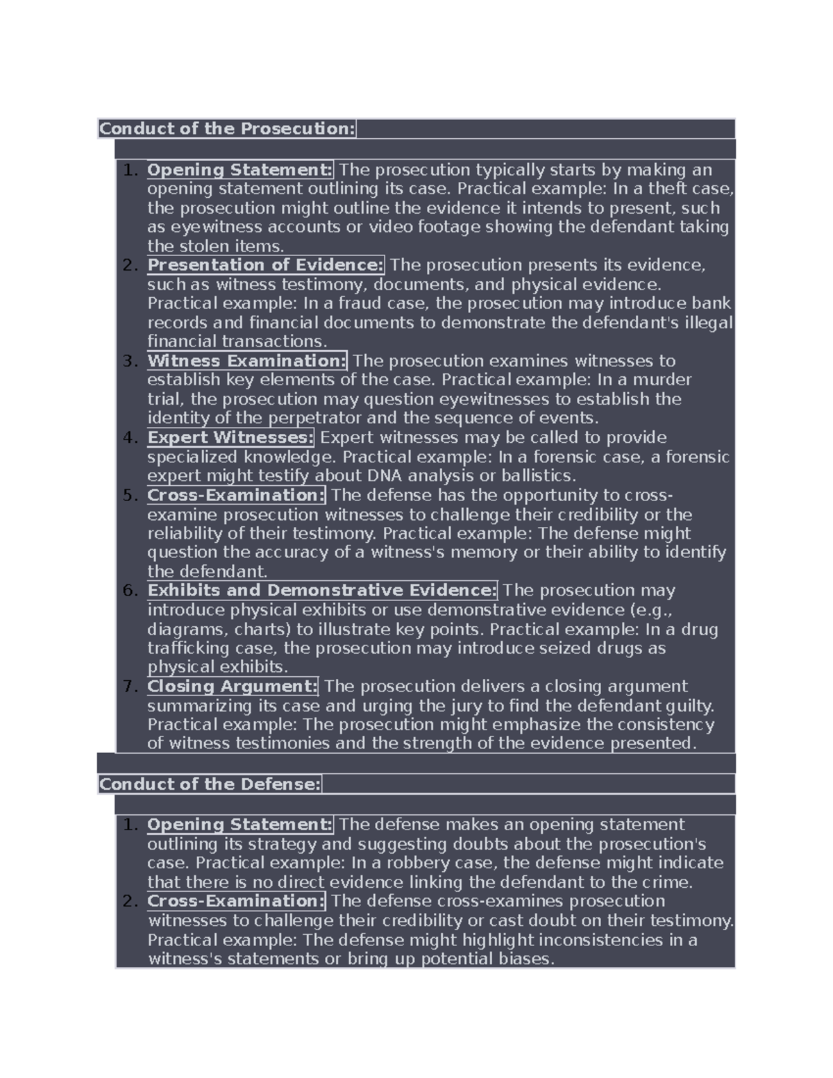 Opening Statement Examples Prosecution