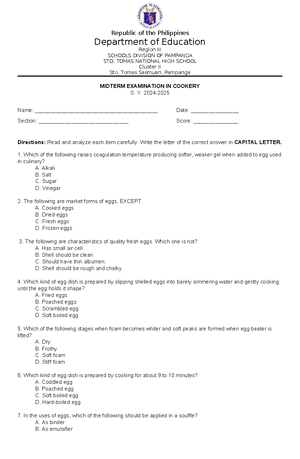 Q1 W3 BPP Module - Prepare and Produce Bakery Products PREPARE AND ...