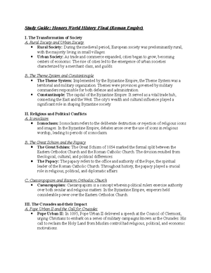AP World Unit 3 Study Guide - Main Ideas: - With being able to have ...
