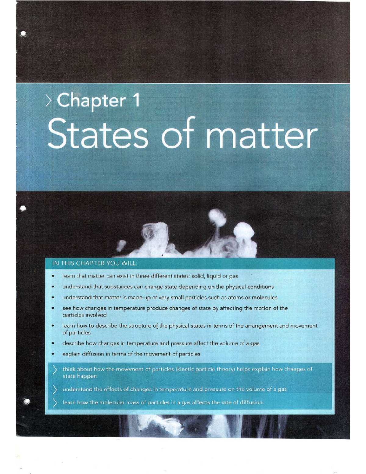 01 States of Matter - CAMBRIDGE IGCSETM CHEMISTRY Coursebook Notes ...