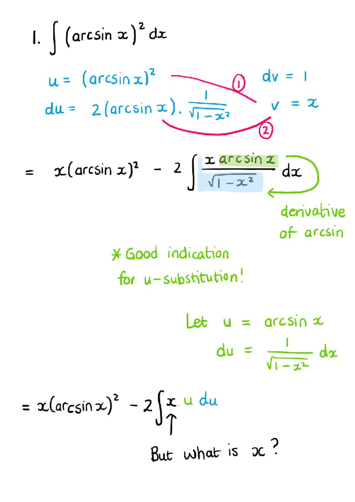 Integral Of Arcsin X