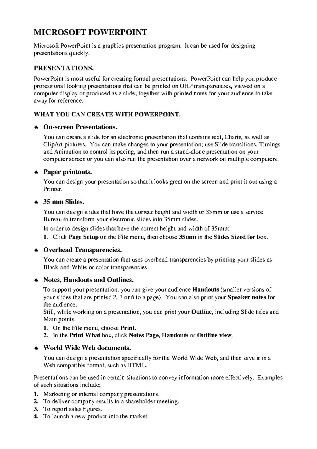 MS PowerPoint: Comprehensive Guide for Computer Packages - Studocu