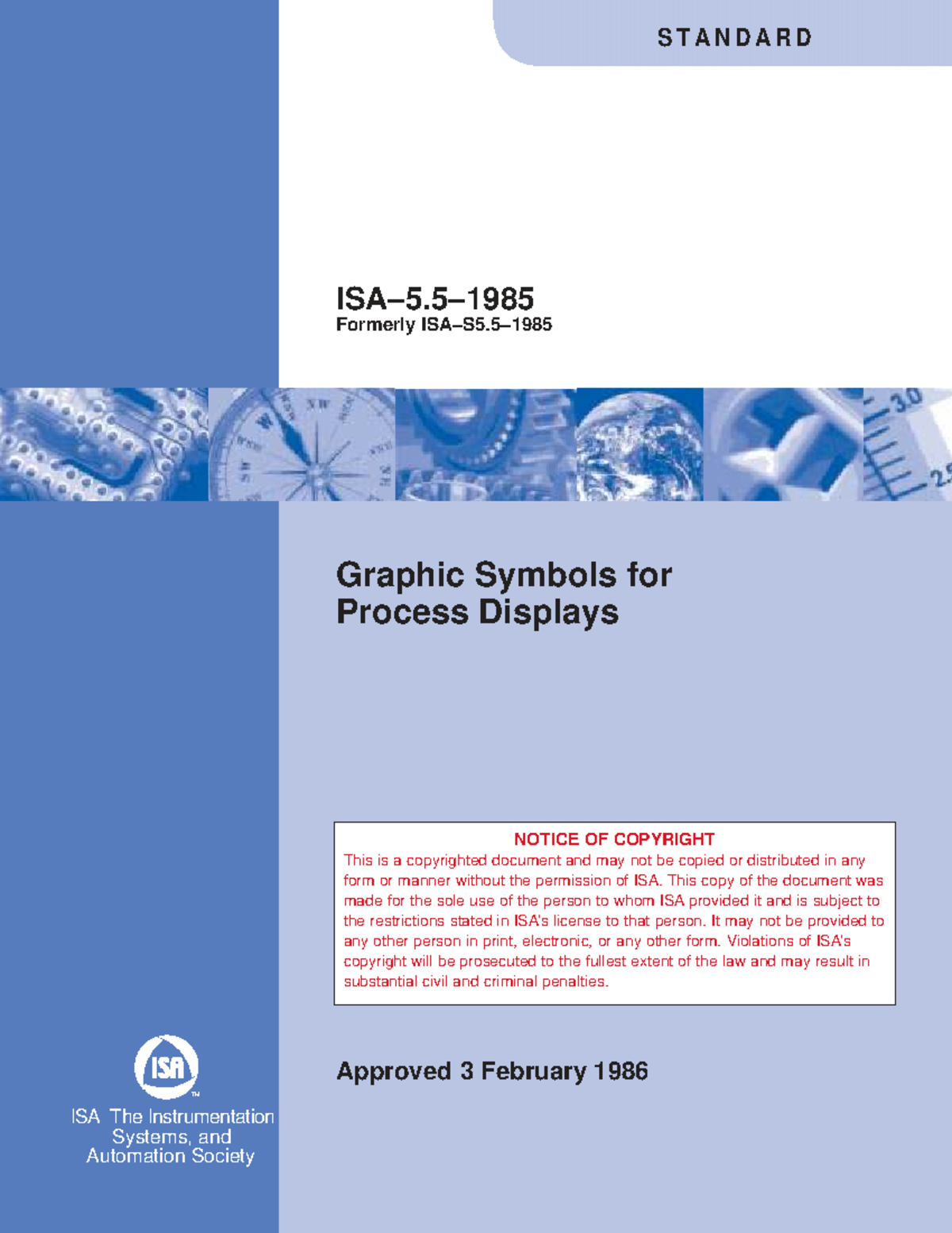 ISA 5.5 Standard: Graphic Symbols for Process Displays Overview - Studocu