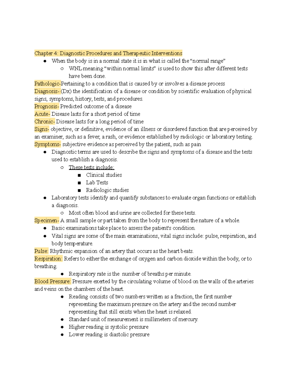 Medical Terminology Chapter 2 Notes - Chapter 2: Suffixes and combining ...