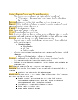 Medical Terminology Chapter 2 Notes - Chapter 2: Suffixes and combining ...