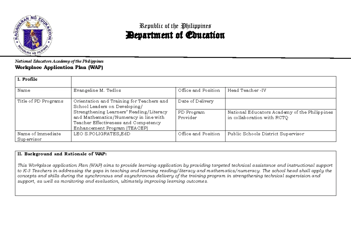 DepEd DRRMP Action Plan for SY 2024-2025: Strategies & Activities - Studocu