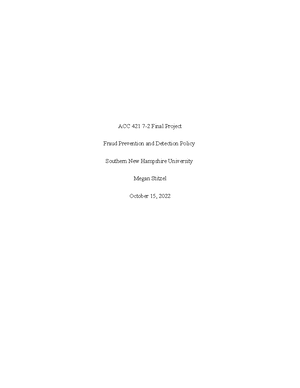 ACC4 412 Short Paper - Explain a rationale for the classification of ...