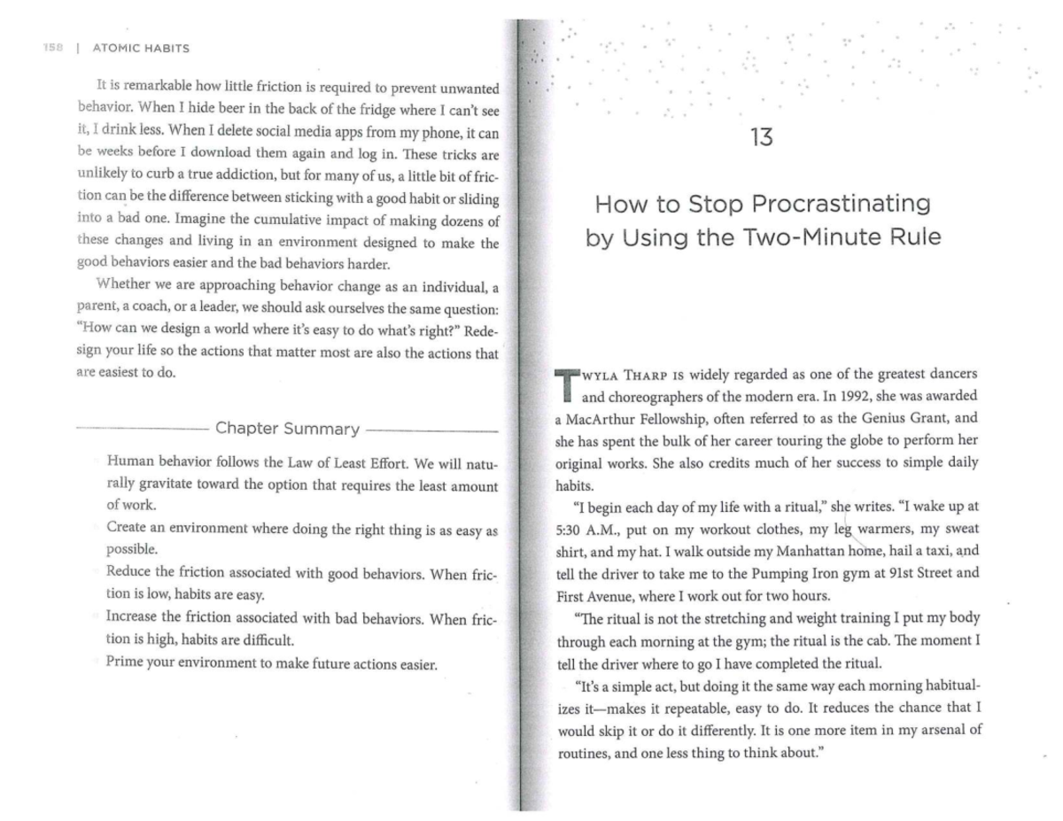 Atomic Habits (158) Chapter 13 Summary: The Power of Small Changes ...