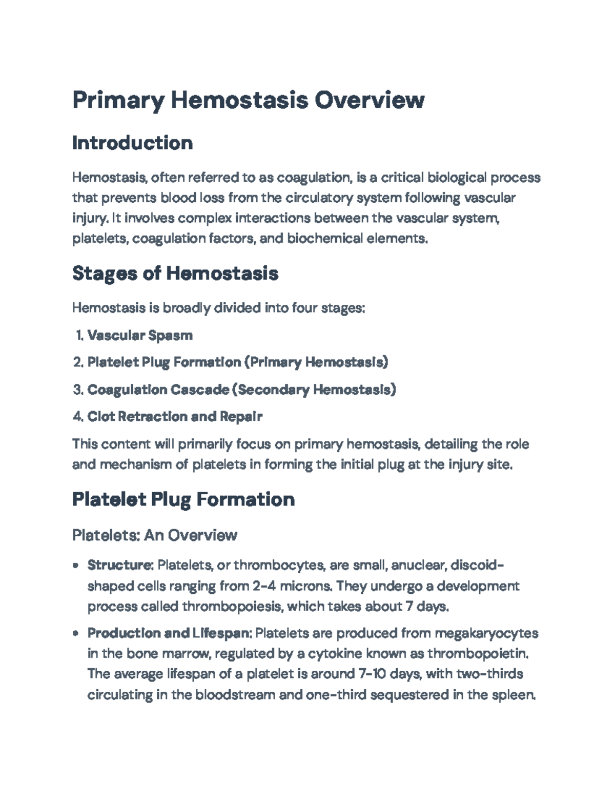 Primary Hemostasis: Mechanisms and Stages in Coagulation Explained ...