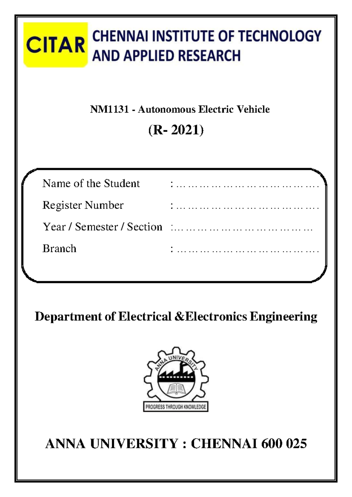 NM1131 Autonomous Parking Assist & Traffic Sign Recognition Project ...