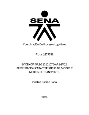 Evidencia GA2-210101071-AA1-EV02 - Informe de aplicación al proyecto sobre el proceso de - Studocu